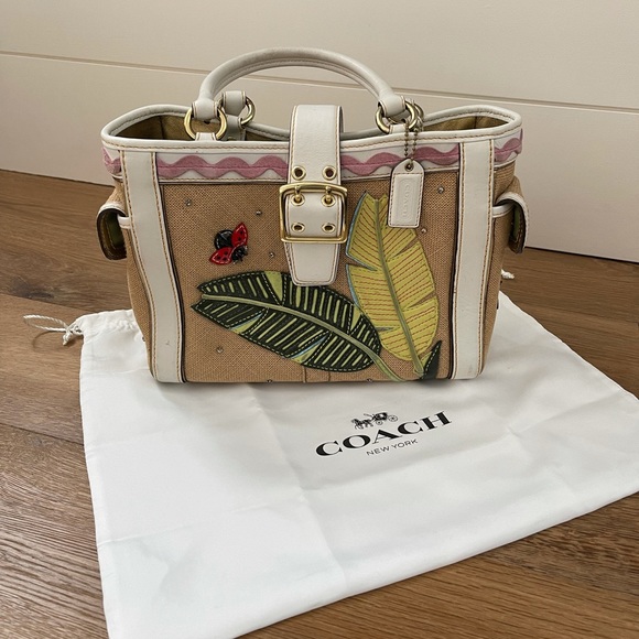 Coach | Bags | Vintage Coach Palm Leaf And Lady Bug Bag | Poshmark